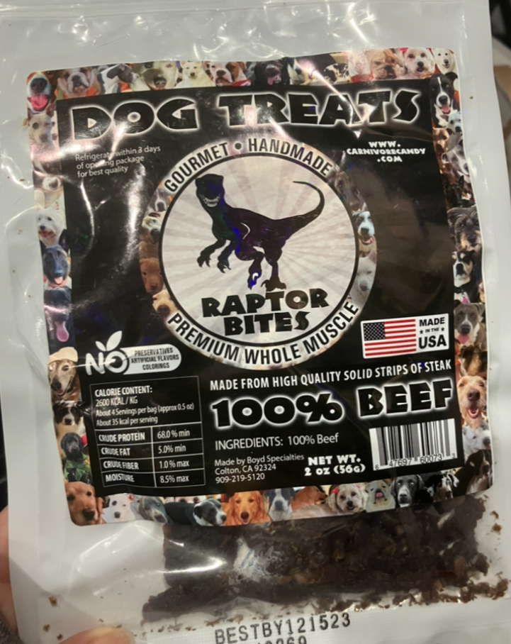 Raptor Bites (Dog Treats) :: Beef Jerky :: Carnivore Candy PNW